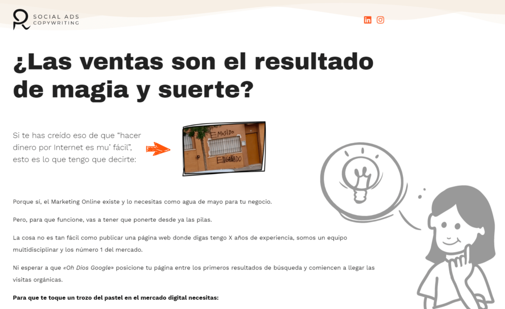 One Page: páginas sencillas pero muy efectivas - Big Bang Conversion